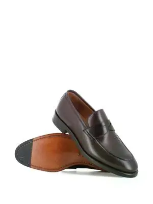 TASSINARI Leather Penny Loafers - Brown