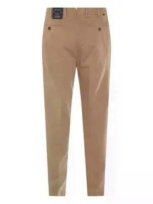 Incotex Logo-patch Trousers - Neutrals