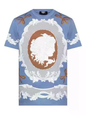 Versace Medusa-motif T-shirt - Blue