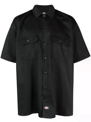 Dickies Logo-patch Short-sleeved Shirt - Black
