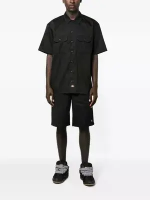 Dickies Logo-patch Short-sleeved Shirt - Black
