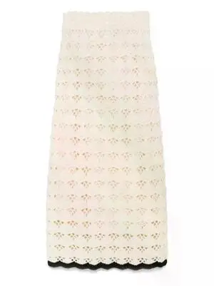 Zimmermann Rhiannon Midi Skirt - Neutrals