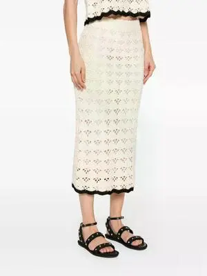 Zimmermann Rhiannon Midi Skirt - Neutrals