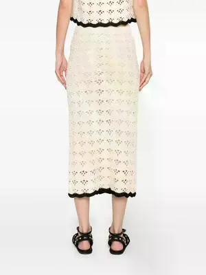Zimmermann Rhiannon Midi Skirt - Neutrals
