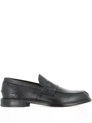 TASSINARI Textured Leather Loafers - Black