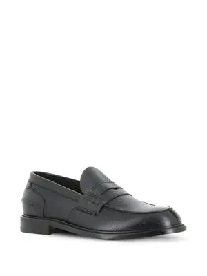 TASSINARI Textured Leather Loafers - Black