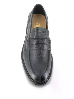 TASSINARI Textured Leather Loafers - Black
