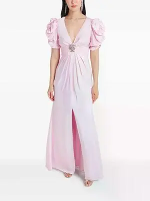 TEMPERLEY LONDON Short-sleeve Gown - Pink