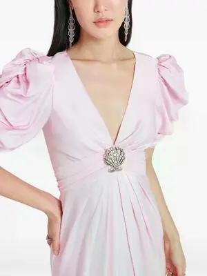 TEMPERLEY LONDON Short-sleeve Gown - Pink