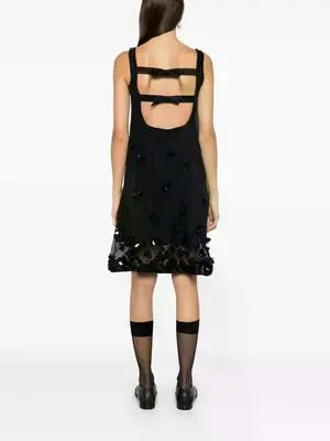 Viktor & Rolf Embroidered Mini Dress - Black