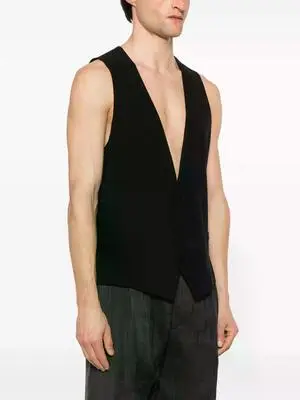 Saint Laurent Silk Crepe Waistcoat