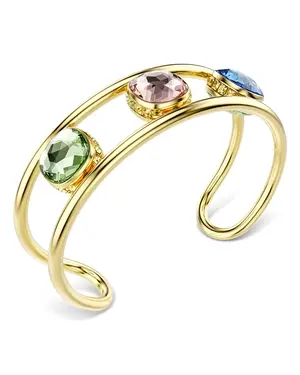 SWAROVSKI Chroma Crystal Reversible Cuff Bracelet - Multi/gold