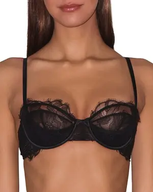 FLEUR DU MAL Sophie Lace Balconette - Black