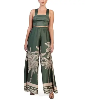 DIARRABLU Jant Coria Printed Wide Leg Pants