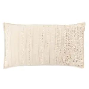 ANNIE SELKE Bryant Quilted Sham, King - Natural