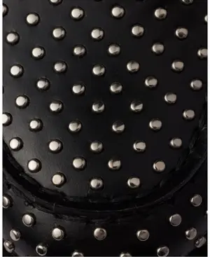 Prada Studded Brushed Leather Loafers