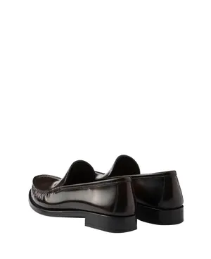 Prada Brushed Leather Loafers