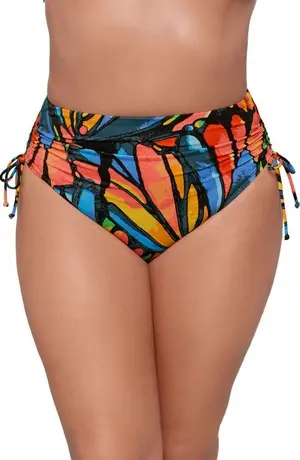 S3 APPAREL S3 Apparel High-Waisted Cinch Bikini Bottoms Winging It