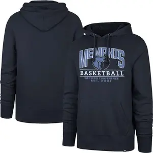 '47 47 Memphis Grizzlies Headline Pullover Hoodie - Navy