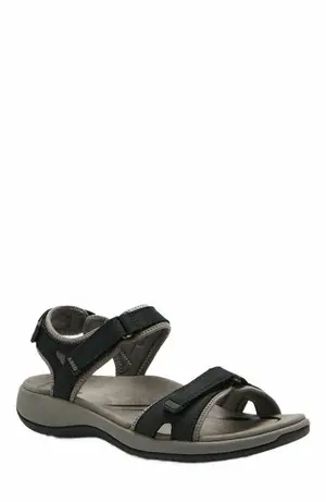 ABEO Goleta Adjustable Strappy Sandals - Black