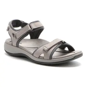 ABEO Goleta Adjustable Strappy Sandals - Grey