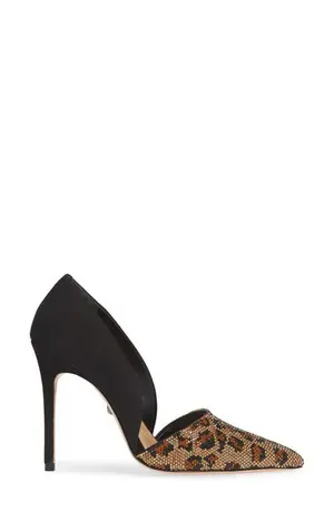 Schutz Totia Crystal Leopard Pumps