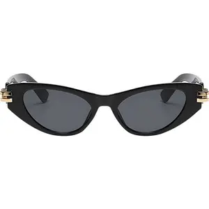 FIFTH & NINTH Story Oversized Cat Eye Sunglasses - Black/ Black