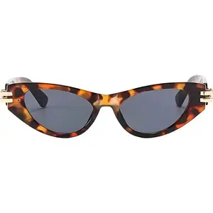 FIFTH & NINTH Story Oversized Cat Eye Sunglasses - Torte/ Black