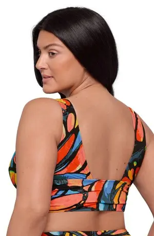 S3 APPAREL Cinch Midkini Swim Top With Adjustable Side Ties - Winging It