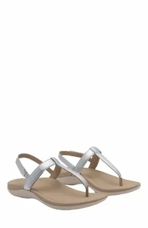 ABEO Oasis T-strap Sandal - Silver - Regular
