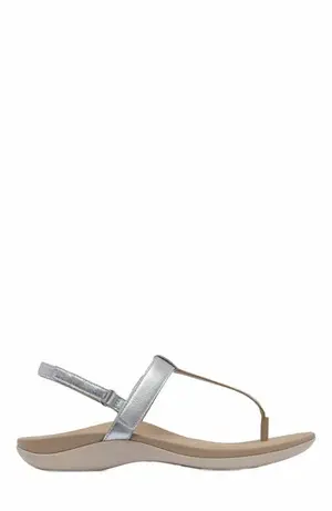 ABEO Oasis T-strap Sandals - Silver - Regular