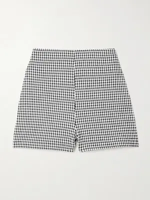 RÓHE Gingham Seersucker Shorts