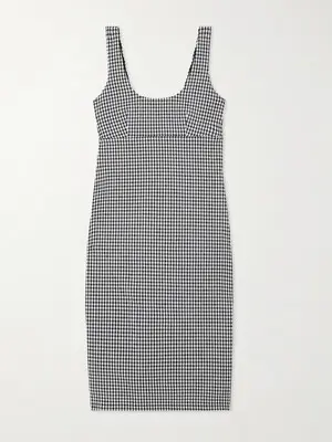 RÓHE Gingham Seersucker Mini Dress