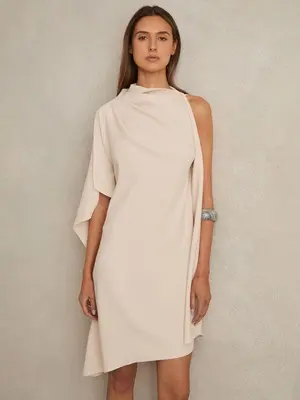 REISS Ellery One-shoulder Mini Dress