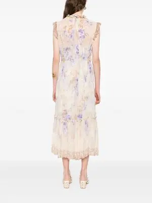 Zimmermann Dawning Flutter Midi Dress