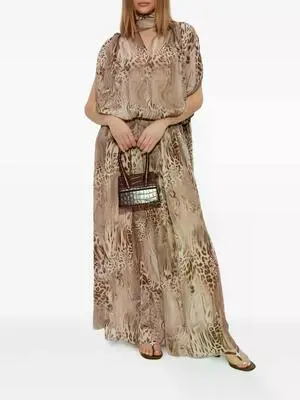 Blumarine Printed Chiffon Dress