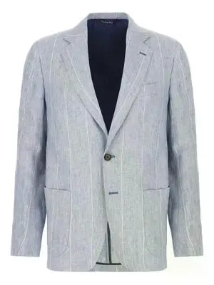 COLAMARINO Linen Blazer - Blue