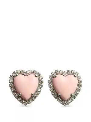 Valentino Garavani Coeur Hyperbole Clip-on Earrings - Silver