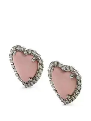 Valentino Garavani Coeur Hyperbole Clip-on Earrings - Silver