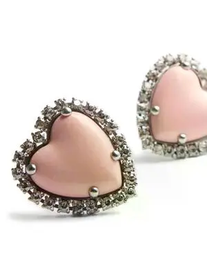 Valentino Garavani Coeur Hyperbole Clip-on Earrings - Silver