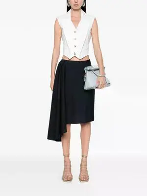 Alexander McQueen Asymmetric Midi Skirt