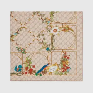 Gucci Printed Silk Twill Carré Silk
