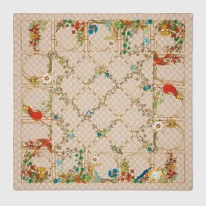 Gucci Printed Silk Twill Carr