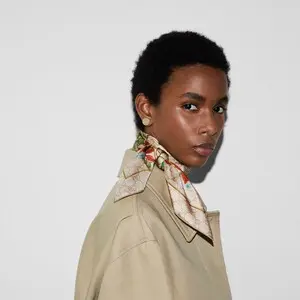 Gucci Printed Silk Twill Carr