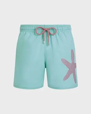 Vilebrequin Stretch Short Swim Trunks - Green