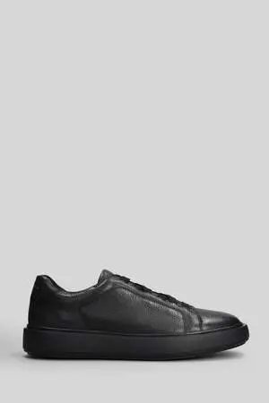 Officine Creative Slouch 001 Leather Sneakers - Black