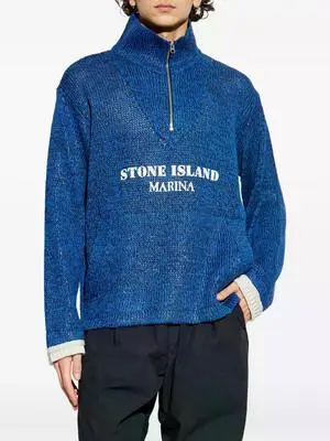 Stone Island Logo-embroidered Sweatshirt