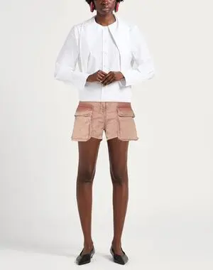 Pinko High Waisted Cargo Denim Shorts