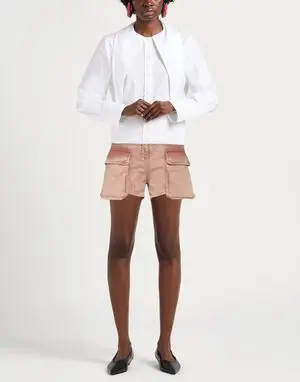 Pinko High Waisted Cargo Denim Shorts