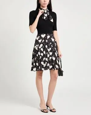 Elisabetta Franchi Wool Viscose Midi Dress